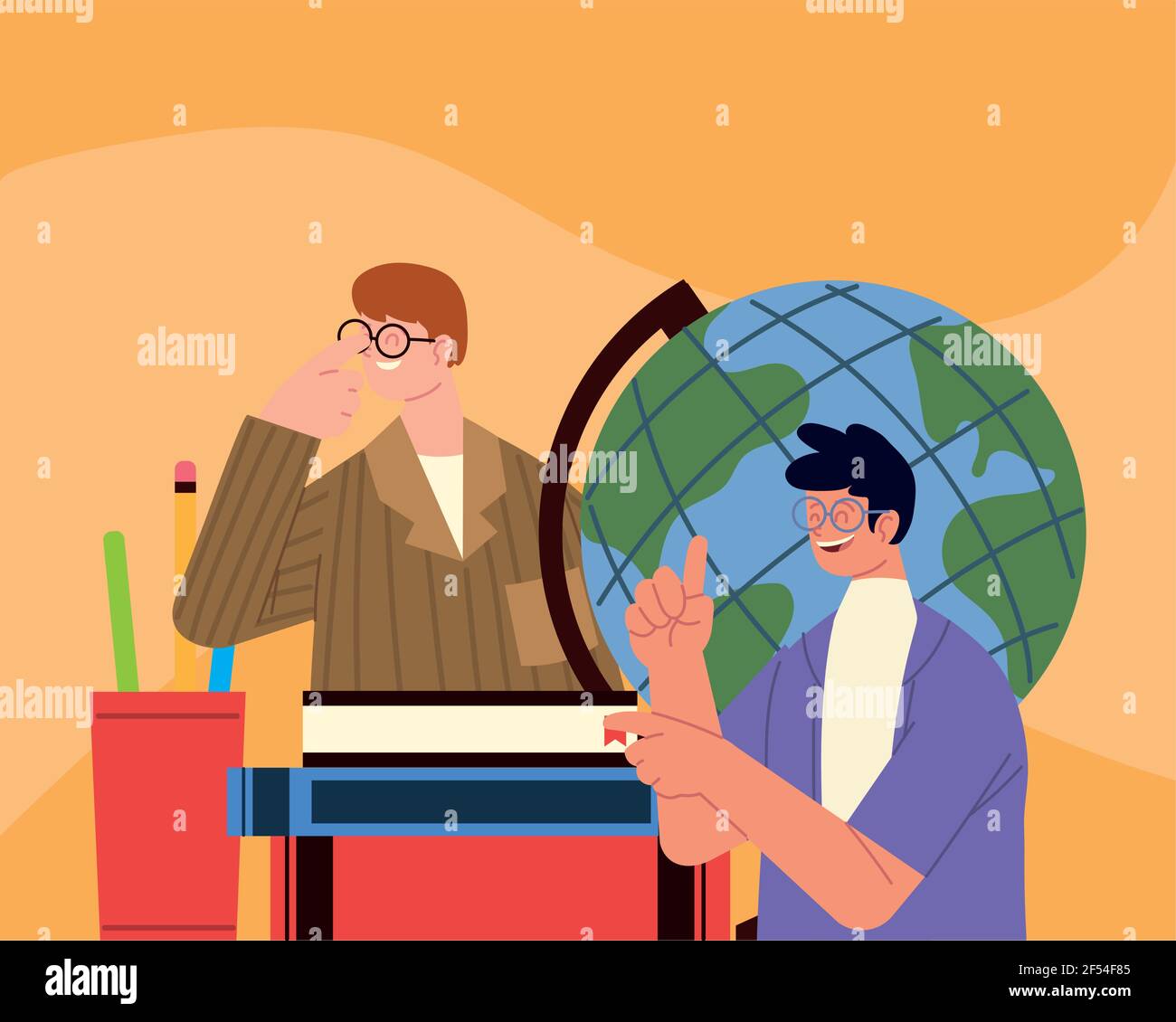 teacher male map Stock Vector Image & Art - Alamy
