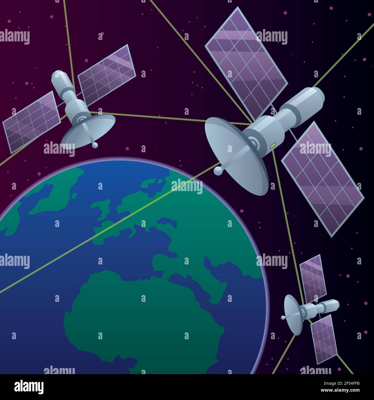 Earth network Stock Vector Images - Alamy