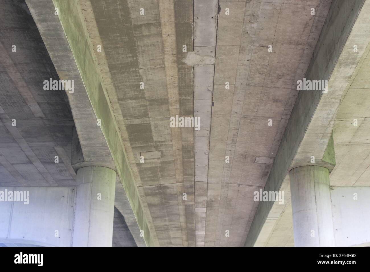 lower part of a bridge, made of concrete, with pillars Stock Photo - Alamy