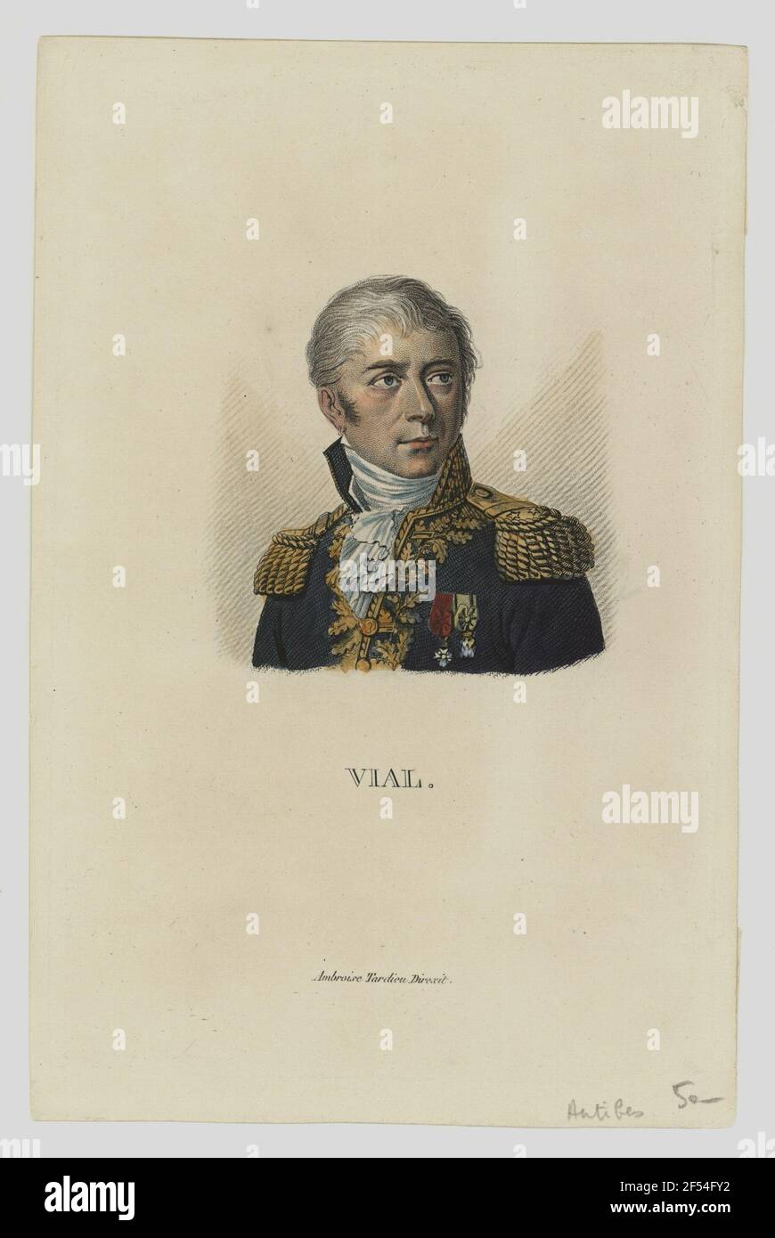 Portrait of General Honoré Vial Stock Photo - Alamy