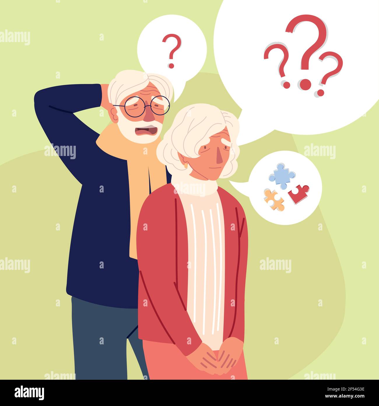alzheimer trouble understanding Stock Vector Image & Art - Alamy