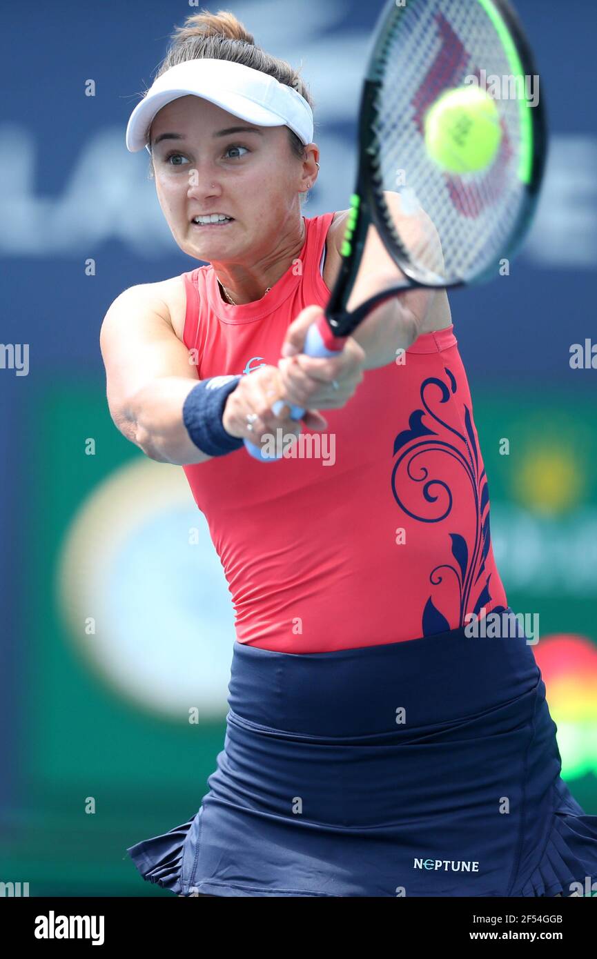 Miami Gardens, FL, USA. 23rd Mar, 2021. Lauren Davis seen playing on ...