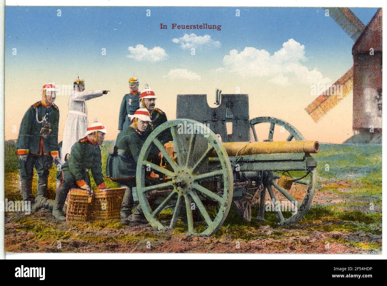 Saxon artillery in fire position Saxon Art. I. Fire position Stock ...