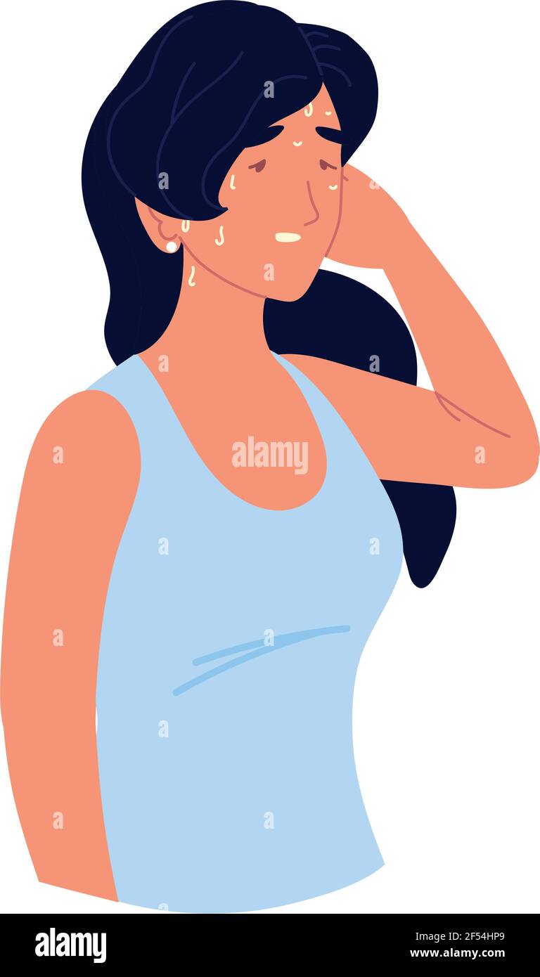 sick woman fever Stock Vector Image & Art - Alamy