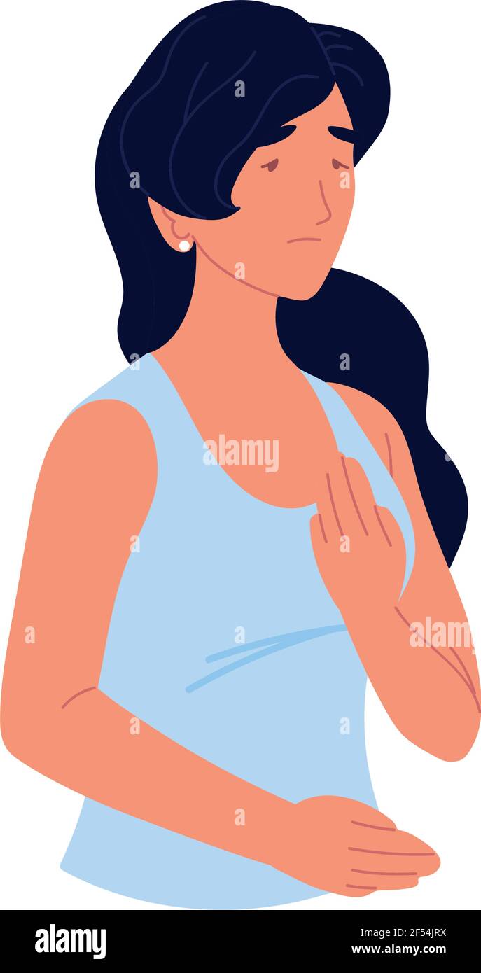 sick woman portrait Stock Vector Image & Art - Alamy