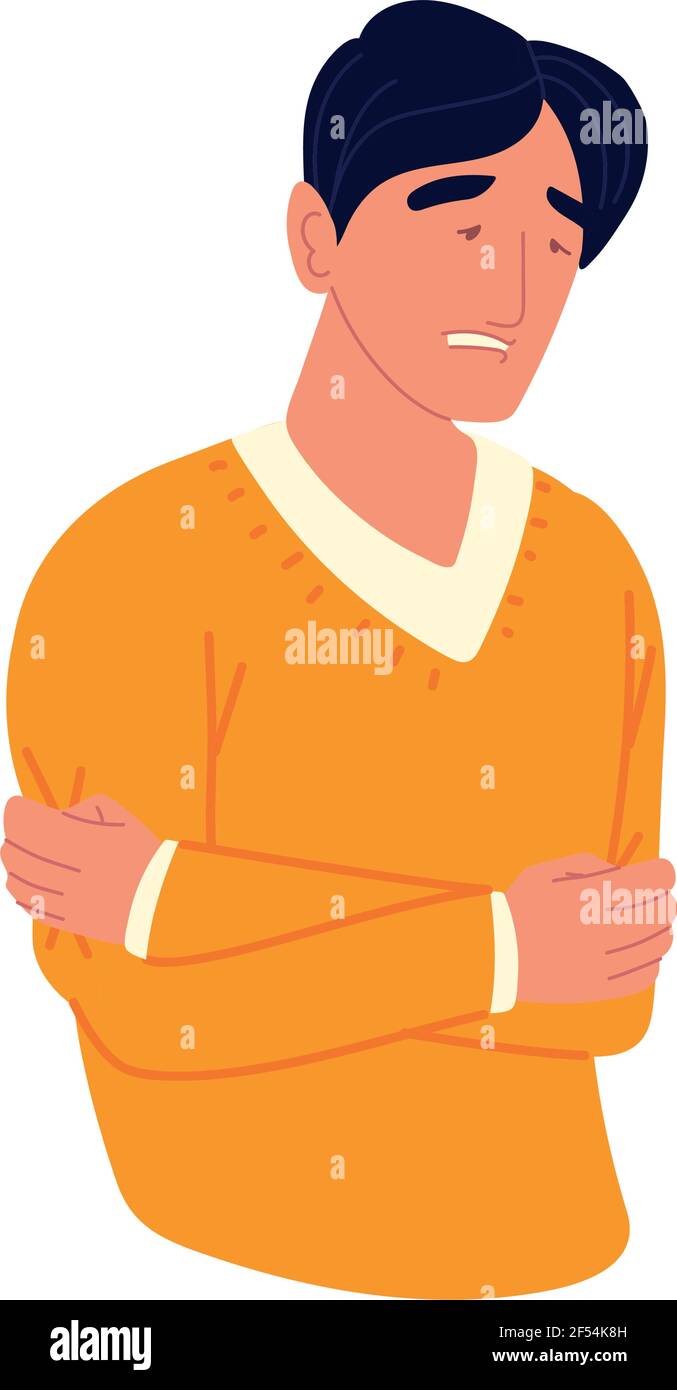 sick man chills Stock Vector Image & Art - Alamy