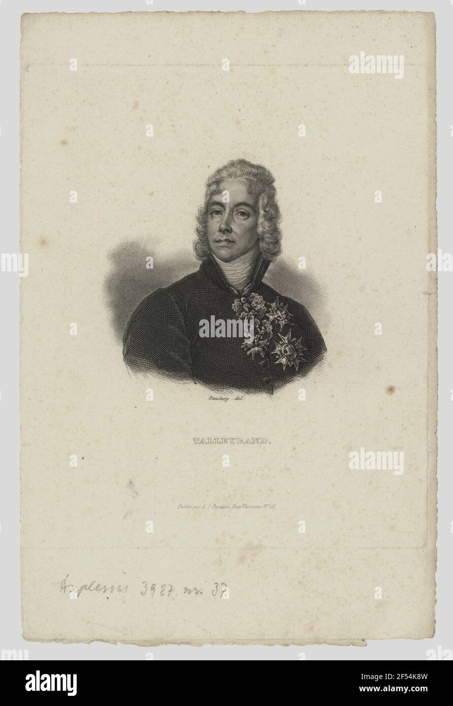 Portrait of Talleyrand Stock Photo - Alamy