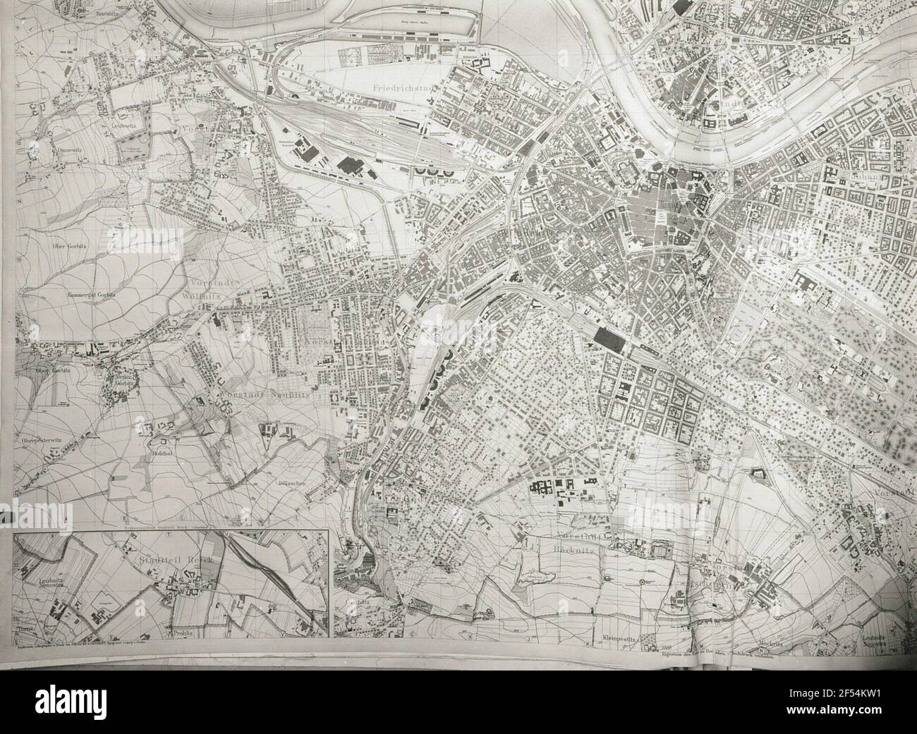 Plan of Dresden Stock Photo - Alamy