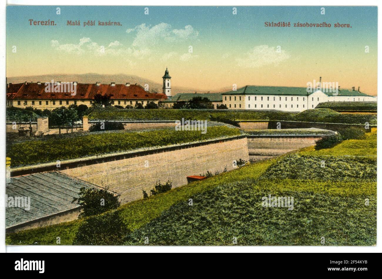 Small infantry barracks Theresienstadt. Small infantry boxes and ...
