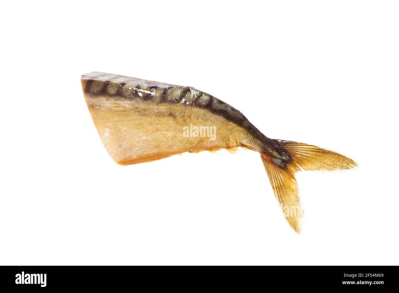 fish tail. smoked mackerel isolated on white background. High quality ...