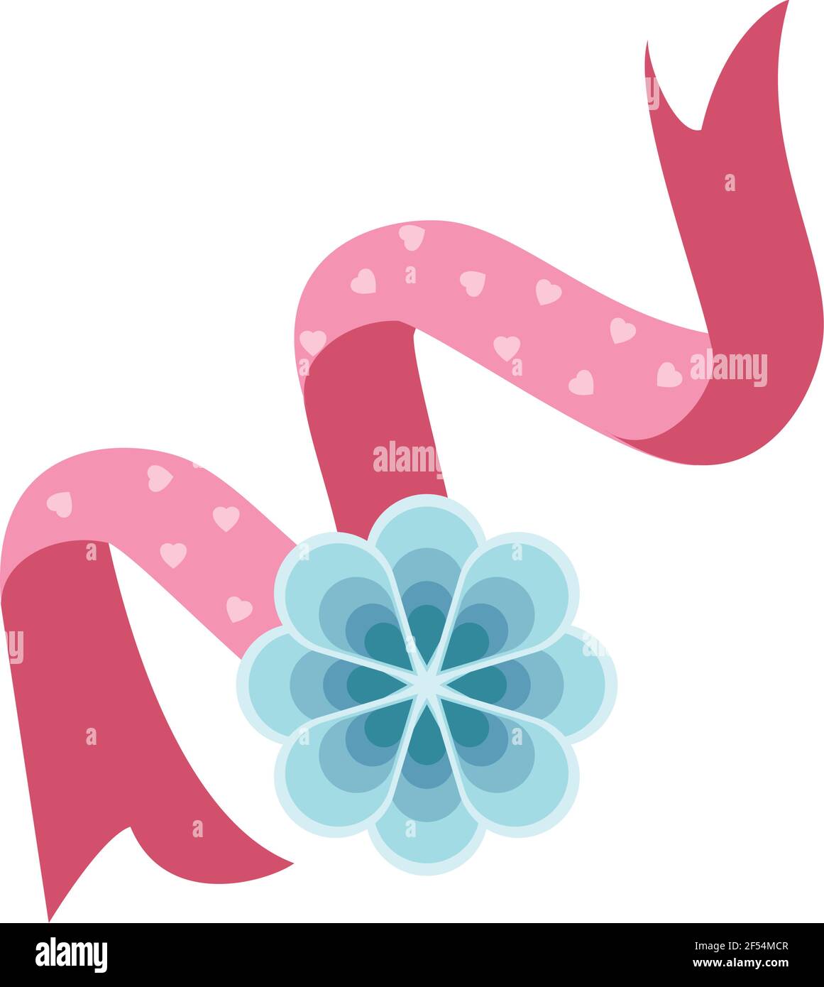 flower and ribbon Stock Vector Image & Art - Alamy