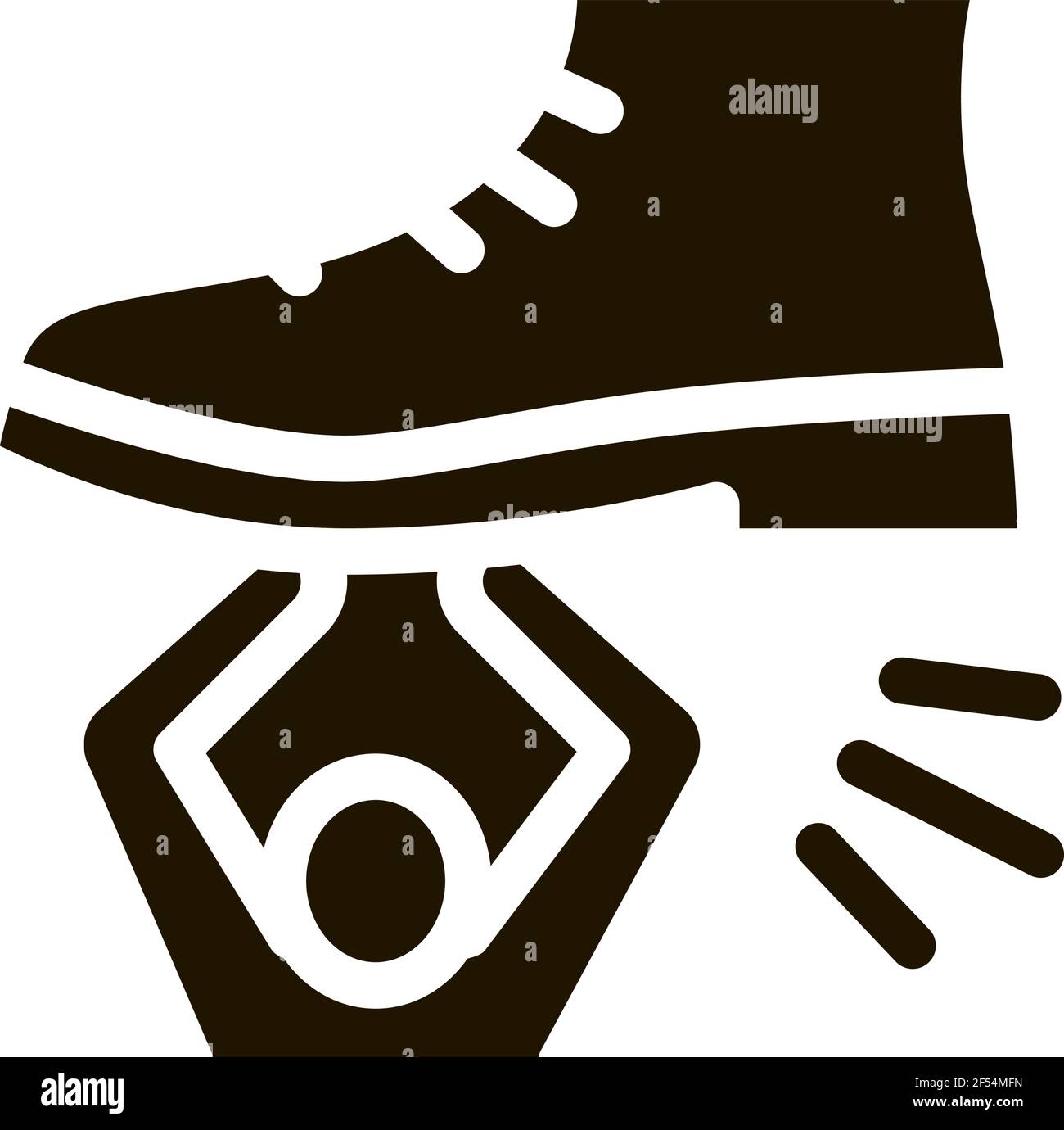 human suppression icon Vector Glyph Illustration Stock Vector Image ...