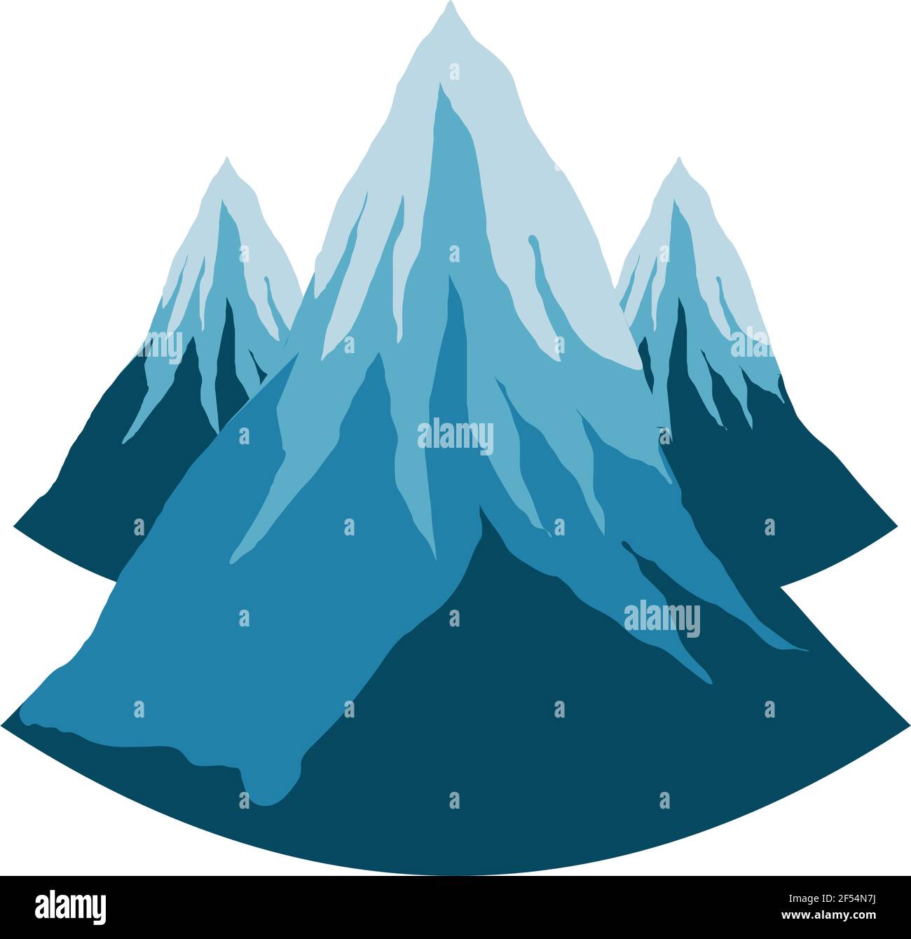 Winter snowy mountain hiking Cut Out Stock Images & Pictures - Alamy