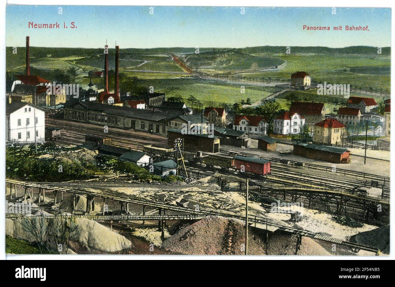 Bahnhof Neumark. railway station Stock Photo - Alamy