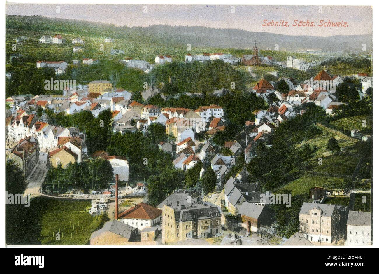 1913 postcards of sachsische schweiz osterzgebirge Cut Out Stock Images ...
