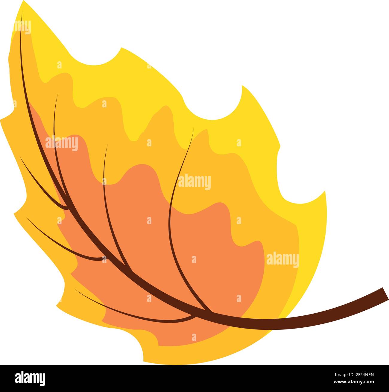 Natural fallen dry leaf Stock Vector Images - Alamy