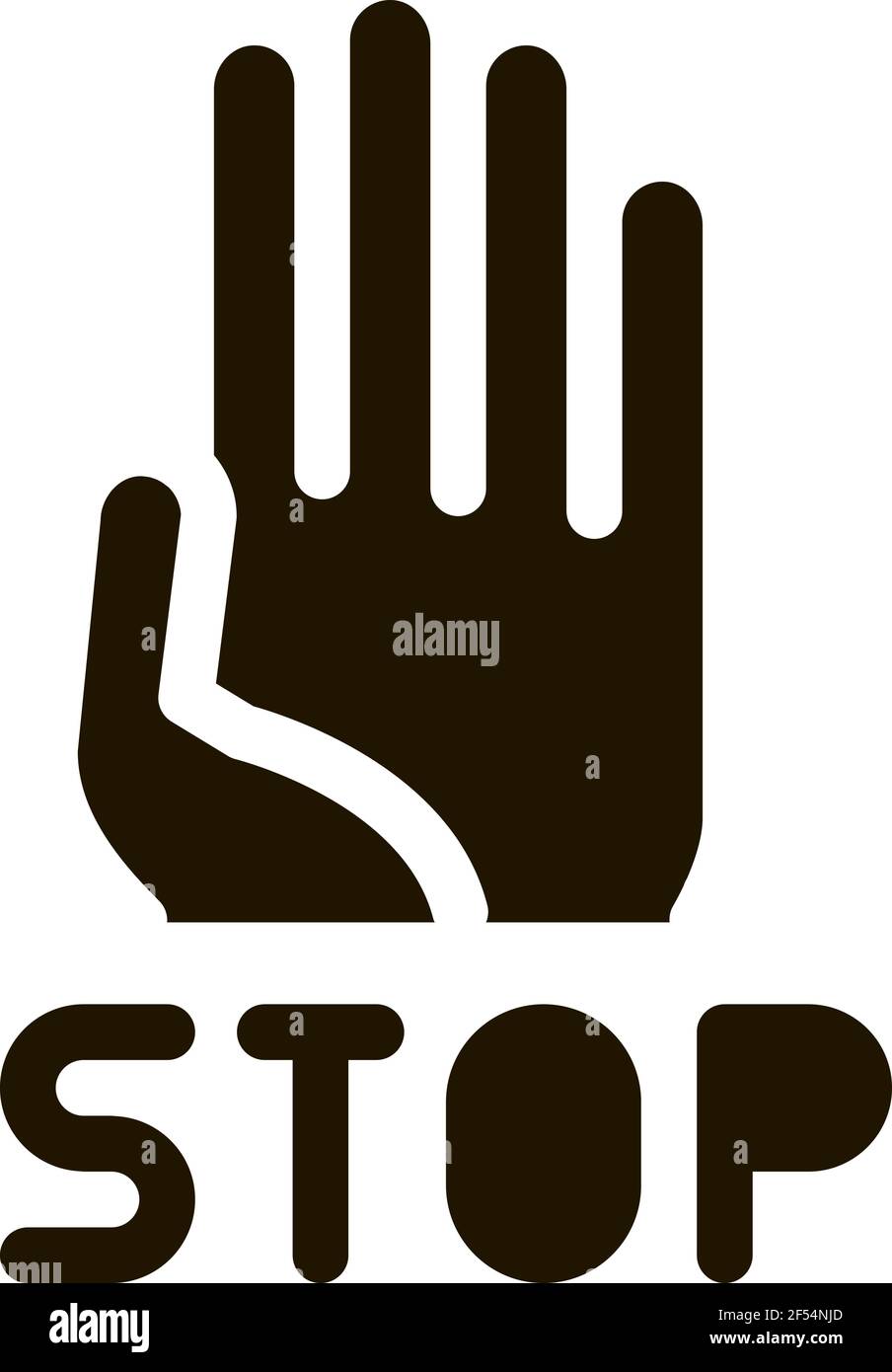 stop bullying icon Vector Glyph Illustration Stock Vector Image & Art ...
