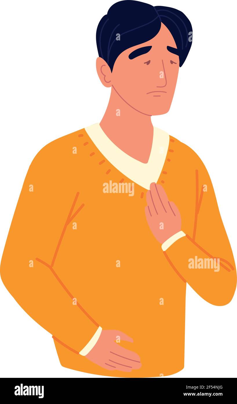 sad man character Stock Vector Image & Art - Alamy