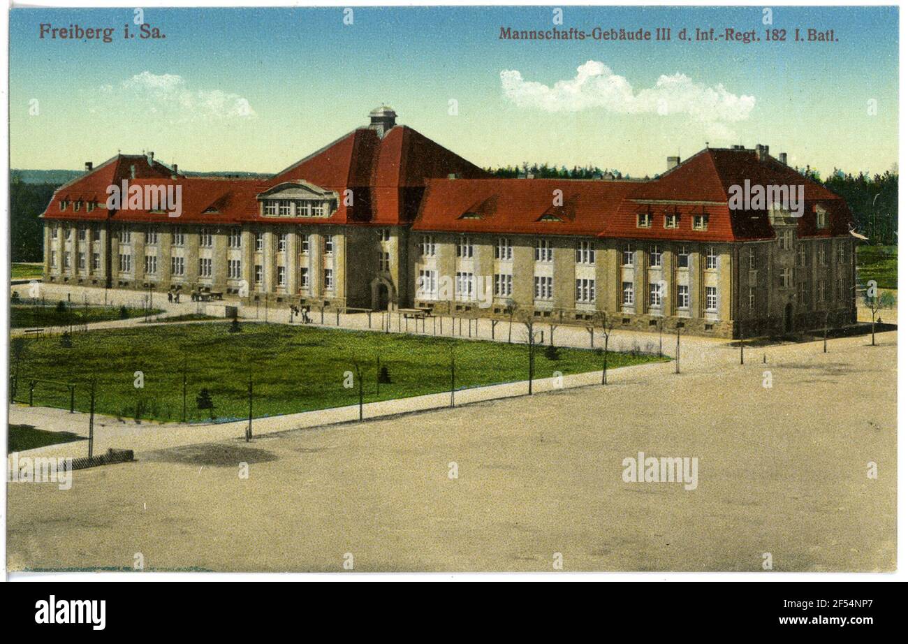 Team building of III. Batt. 182. Infantry Regiment Freiberg. Team ...