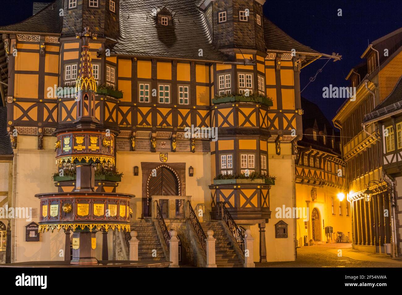 geography / travel, Germany, Saxony-Anhalt, Wernigerode, city hall in ...