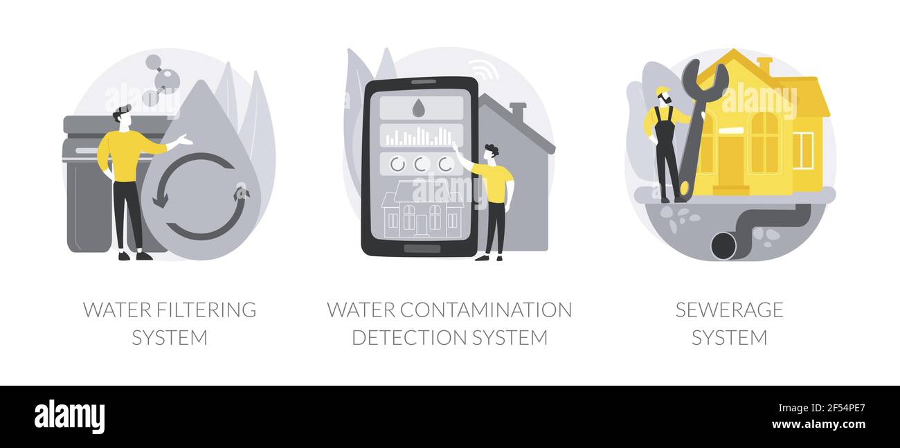 House utilities abstract concept vector illustrations Stock Vector ...