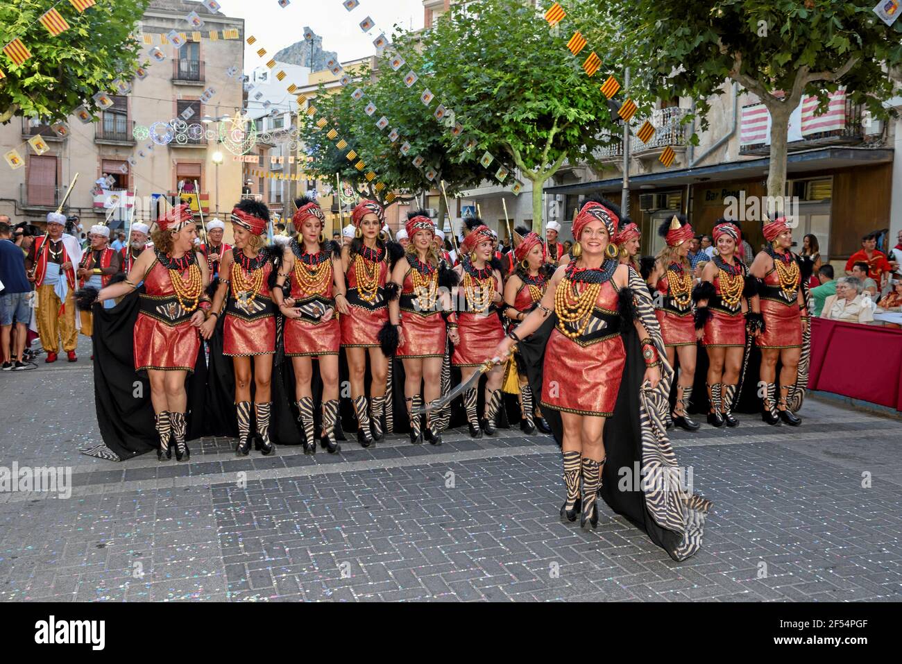 geography / travel, Spain, parade of Moorish against Christians, Moro ...