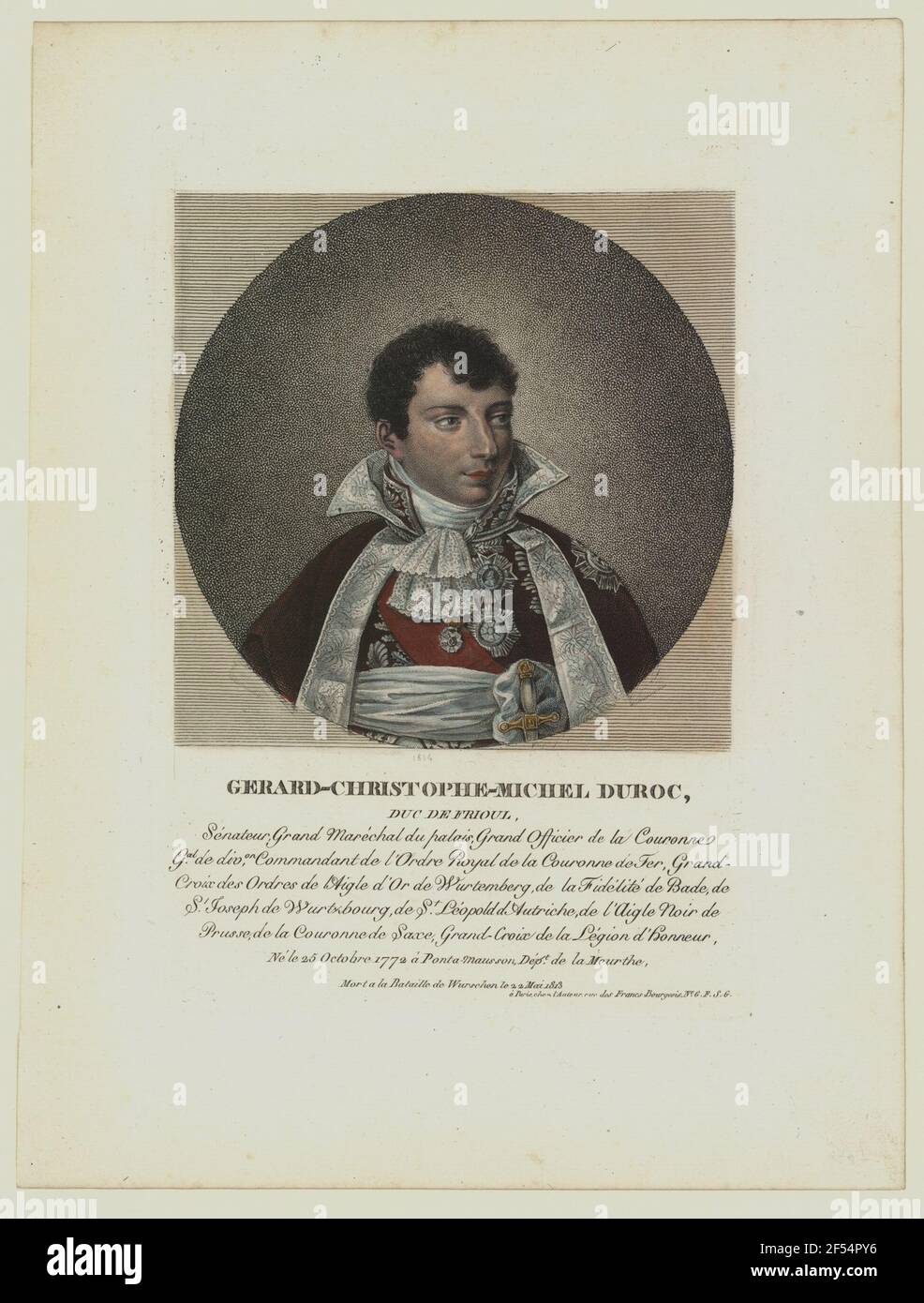 Portrait of Gérard Christophe Michel Duroc Stock Photo - Alamy
