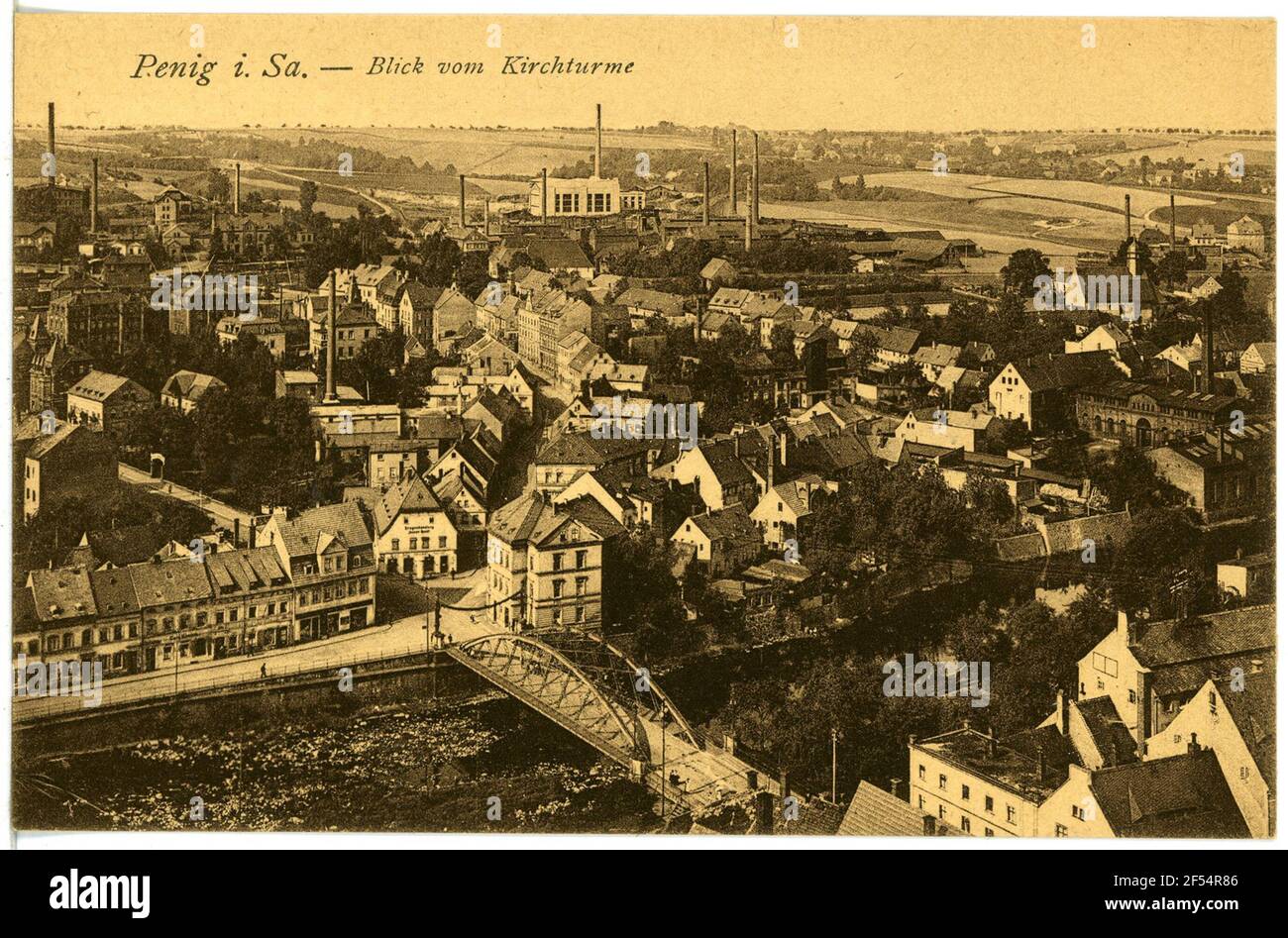 Church tower urban buildings Cut Out Stock Images & Pictures - Alamy