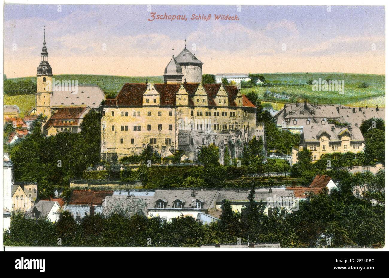 Lock Wildeck Zschopau. Castle Wildeck Stock Photo - Alamy