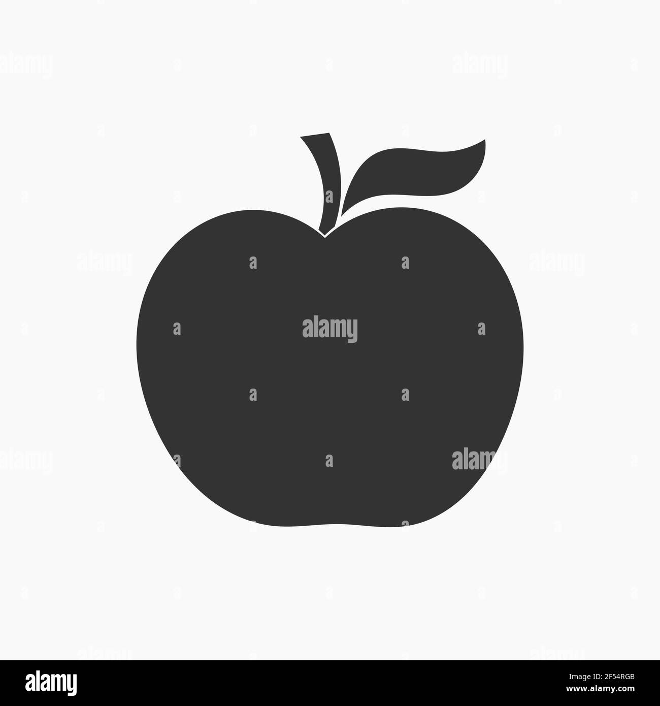 Black Apple Shape Vector Illustration Stock Vector Image And Art Alamy 