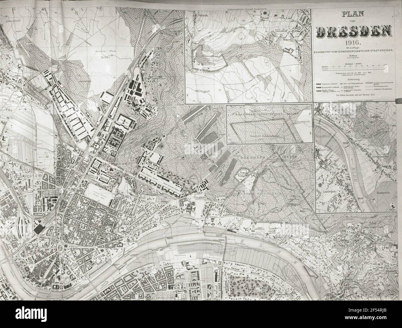 Plan of Dresden Stock Photo - Alamy