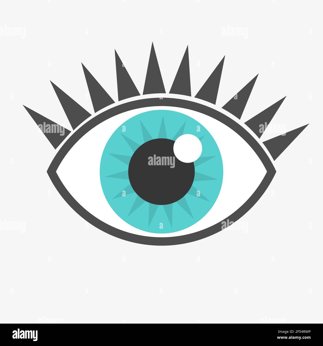 Blue eye icon. Vector illustration Stock Vector Image & Art - Alamy