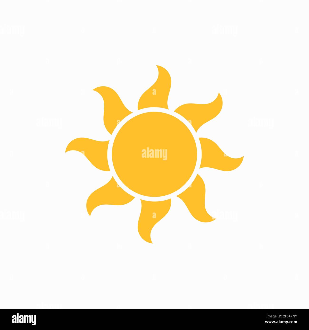 Simple sun icon vector illustration Stock Vector Image & Art - Alamy