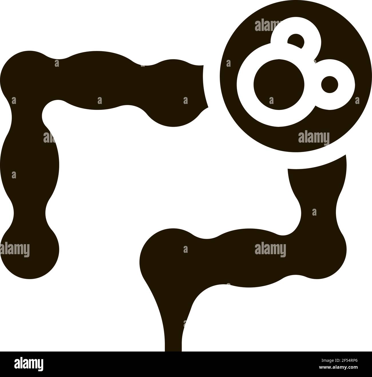 Gut health black background Stock Vector Images - Alamy