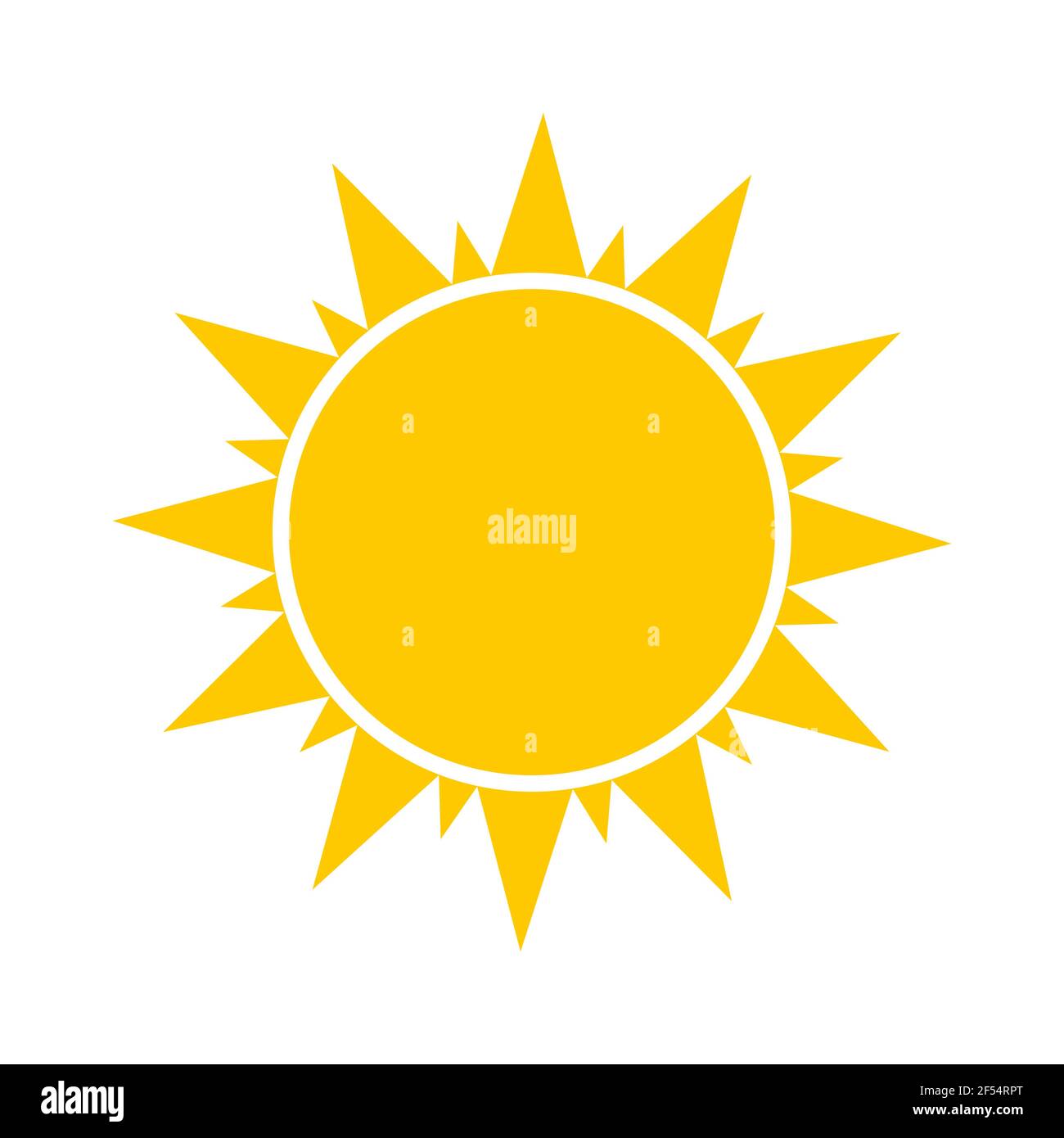 Flat sun icon. Vector illustration Stock Vector Image & Art - Alamy