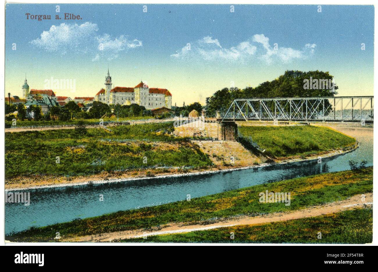 Castle and bridge Torgau. Castle and bridge Stock Photo - Alamy