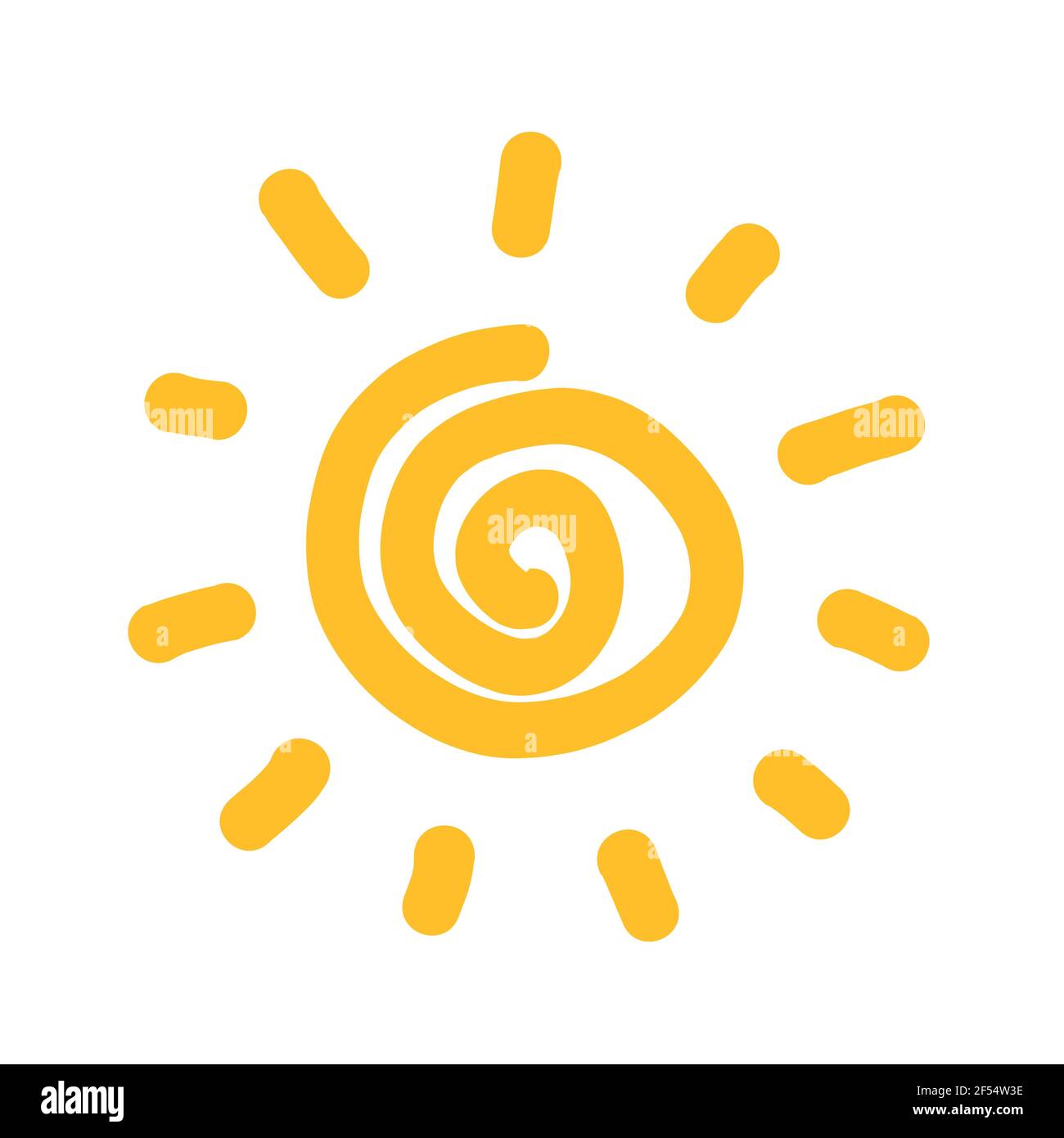 Swirl sun. Vector illustration Stock Vector Image & Art - Alamy