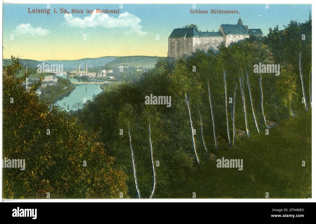 Closed Mildenstein Leisnig. Castle Mildenstein Stock Photo - Alamy