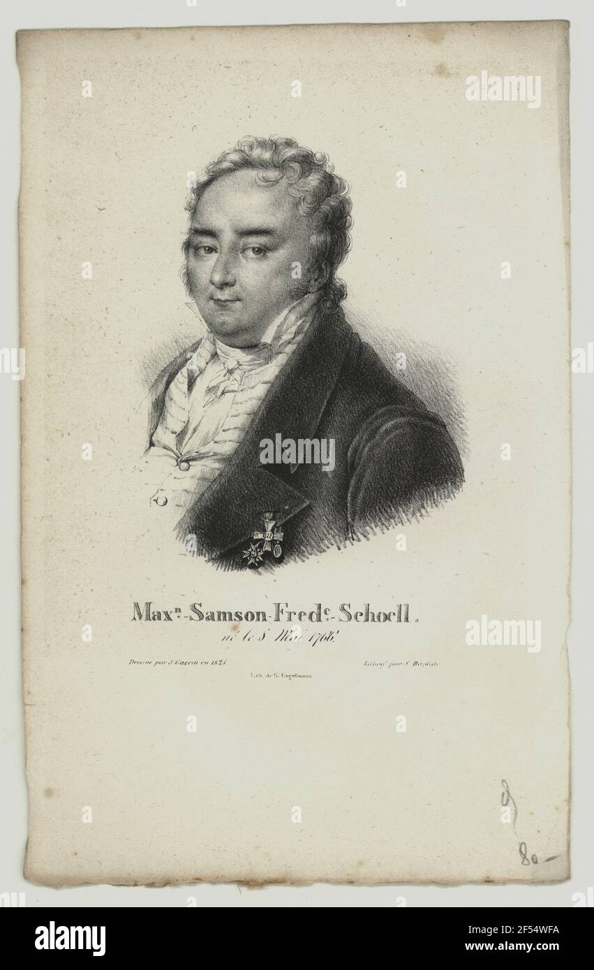x Portrait of Maximilian Samson Frederic-Schoell Stock Photo - Alamy