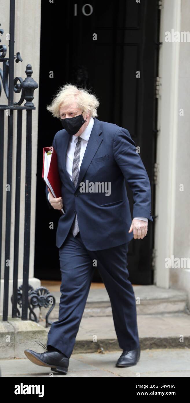 London, England, UK. 24th Mar, 2021. UK Prime Minister BORIS JOHNSON ...