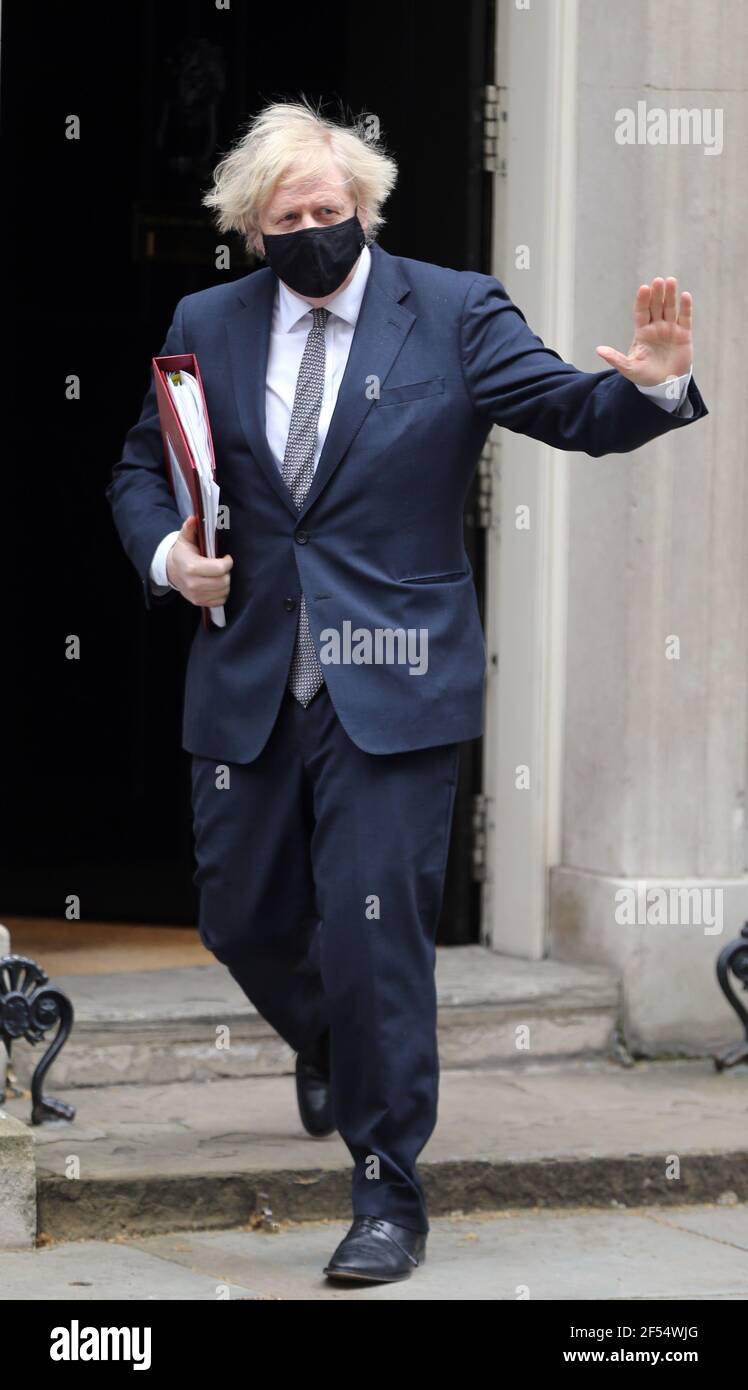 London, England, UK. 24th Mar, 2021. UK Prime Minister BORIS JOHNSON ...