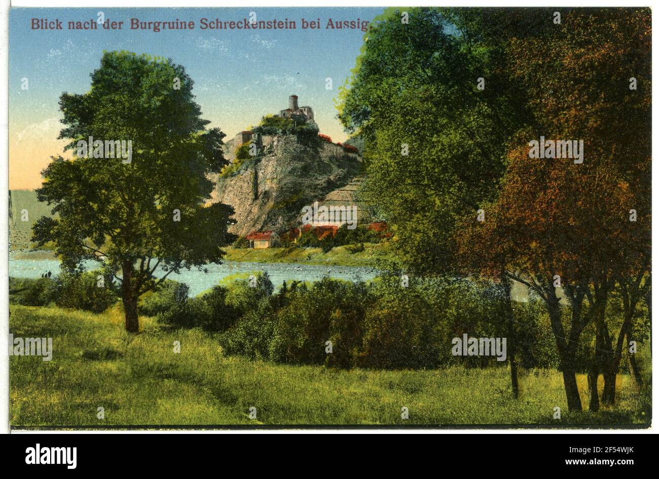 Old medieval ruins castle Cut Out Stock Images & Pictures - Alamy