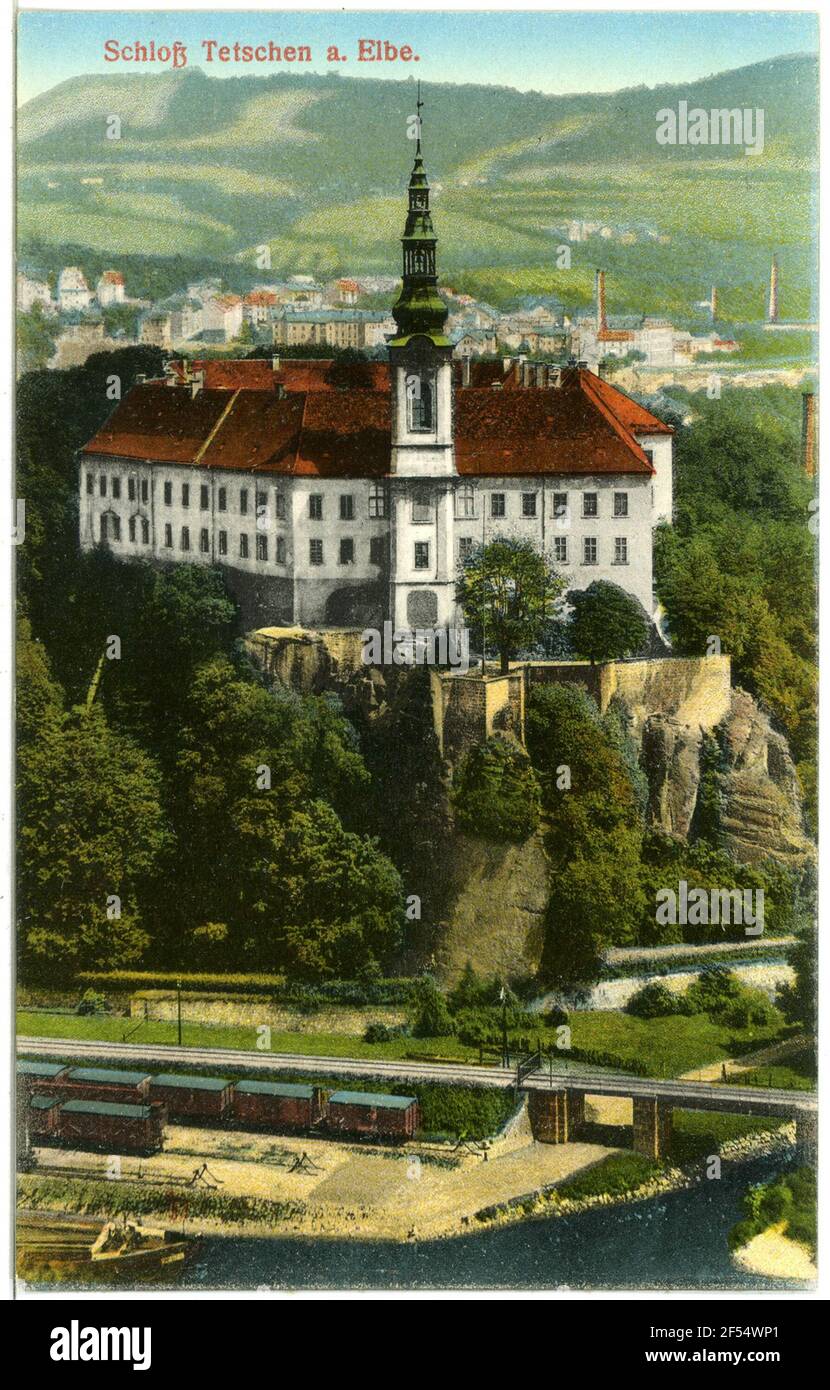 Lock Castle a. Elbe Stock Photo - Alamy