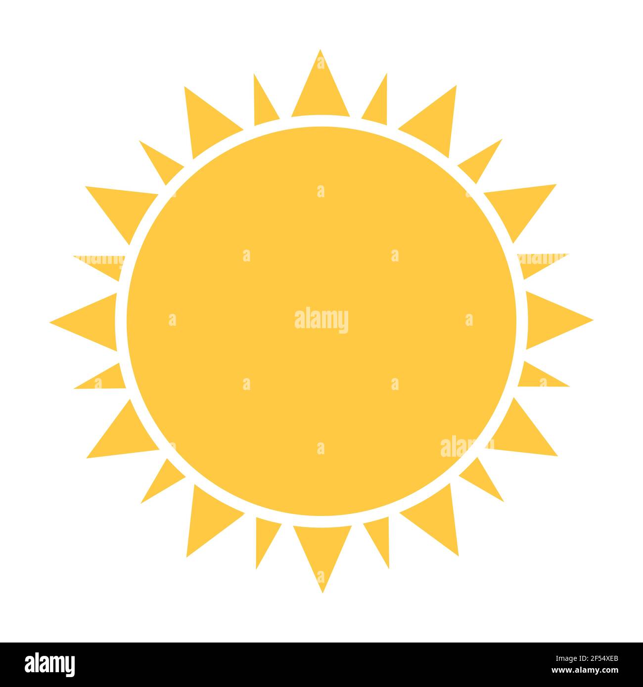 Flat sun icon or symbol. Vector illustration Stock Vector Image & Art ...
