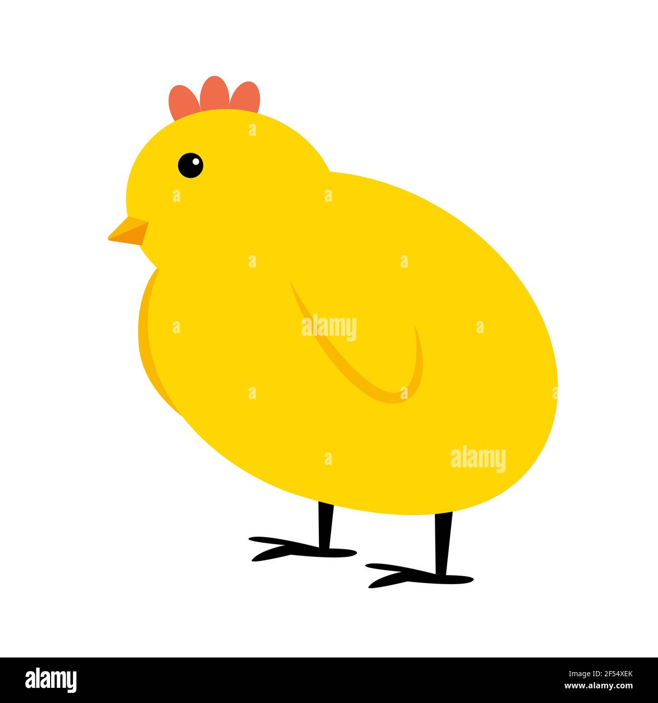 Little Yelllow Chicken simple icon. Vector Illustration EPS10 Stock ...