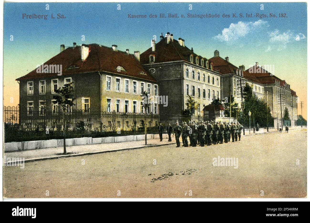 Barracks of the III. Battalion and staff building Infantry Regiment No ...