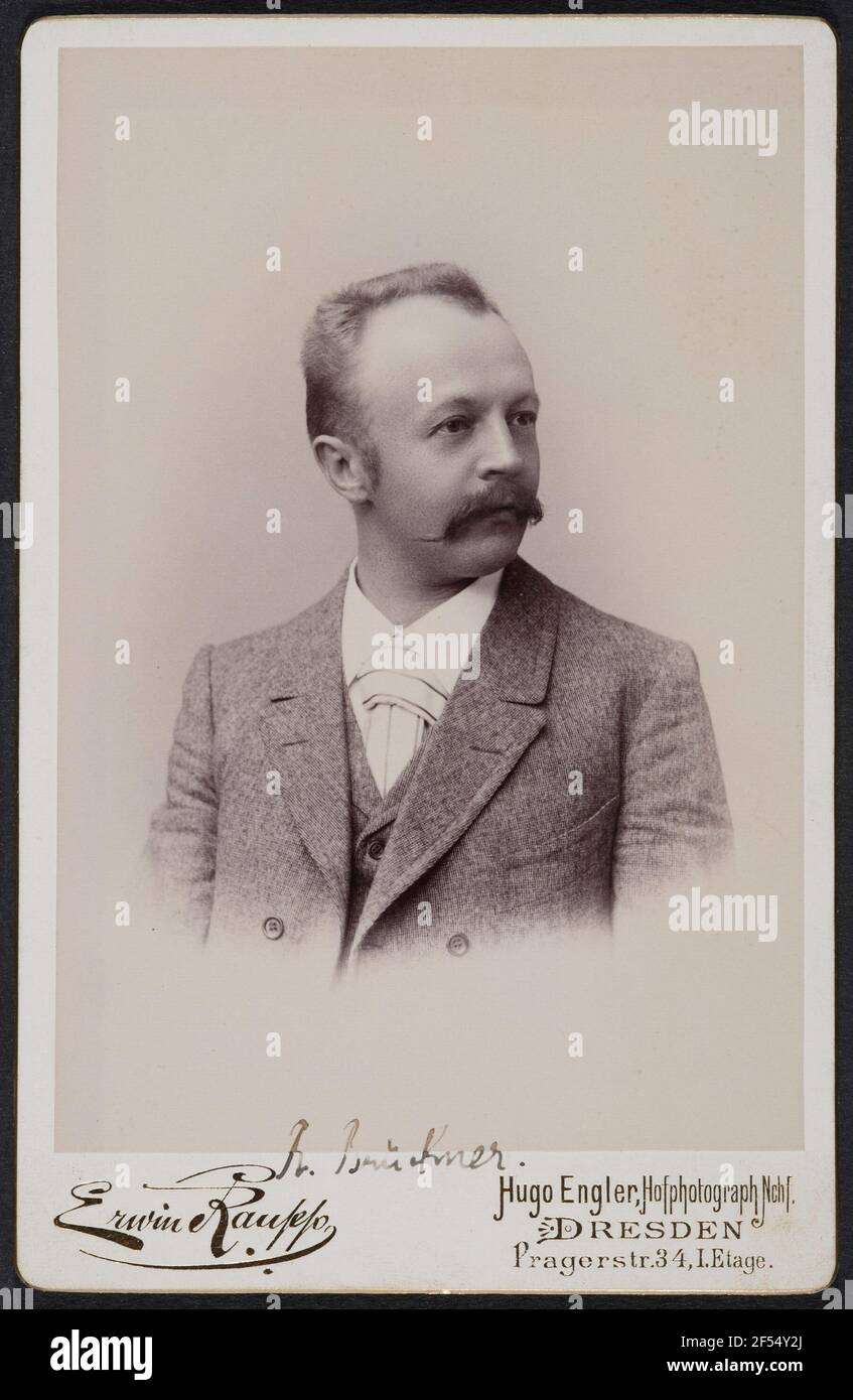 Portrait Richard Brückner (1858-1922 / after 1922; Violinist Stock ...