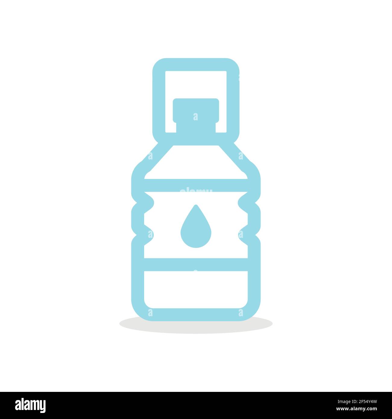 Big water bottle icon. Plastic container. Vector illustration, flat ...