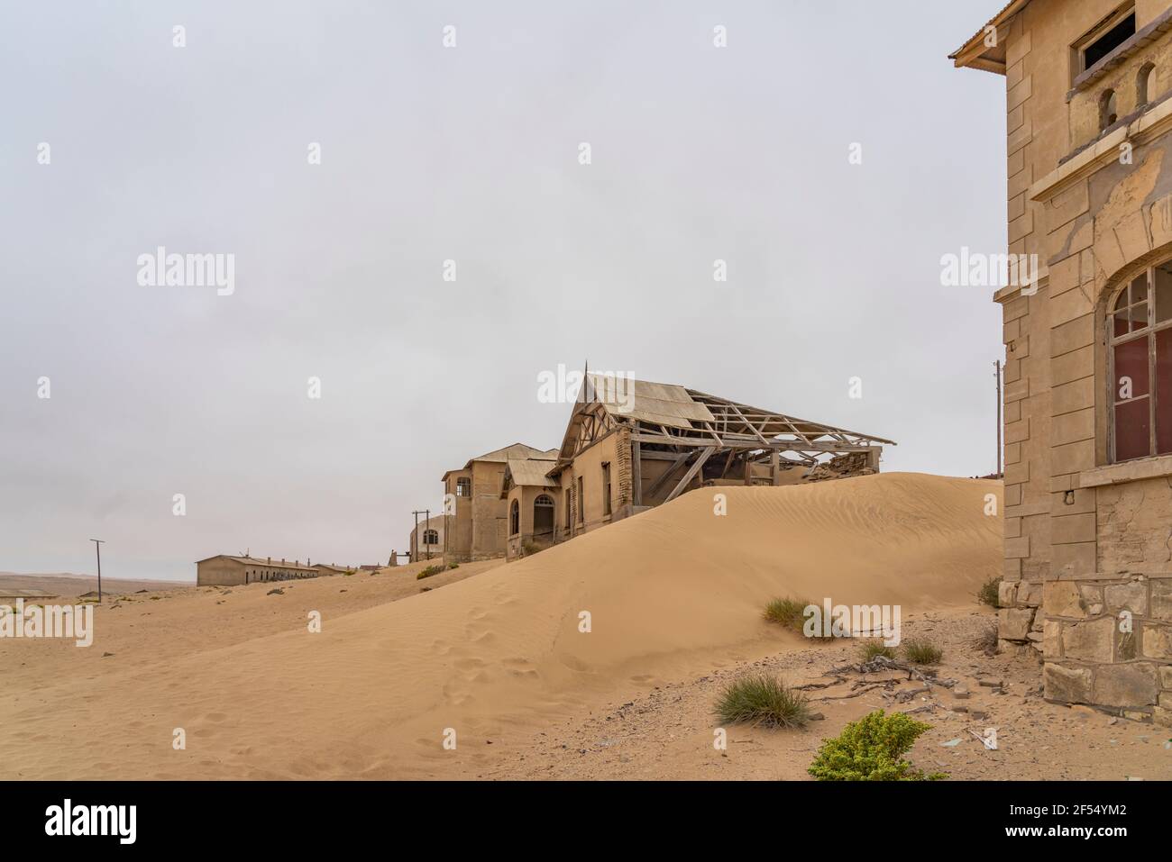 German Kolmanskop - Kolmannskuppe Ghost Town in Namibia with the ...