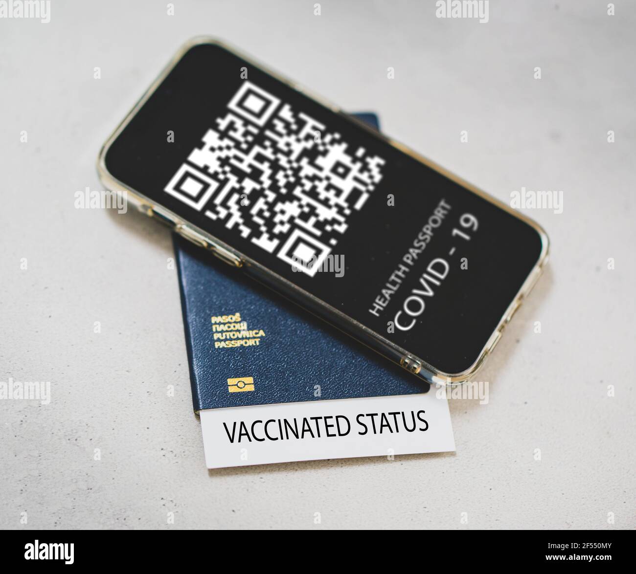 Covid-19 smartphone QR code passport , High quality photo Stock Photo ...